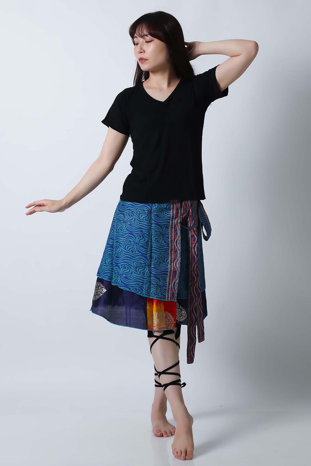 ダンストップスVネックC266(2 colors）【ネコポス便送料無料】【送料無料】 ベリーダンス衣装専門店エリフ